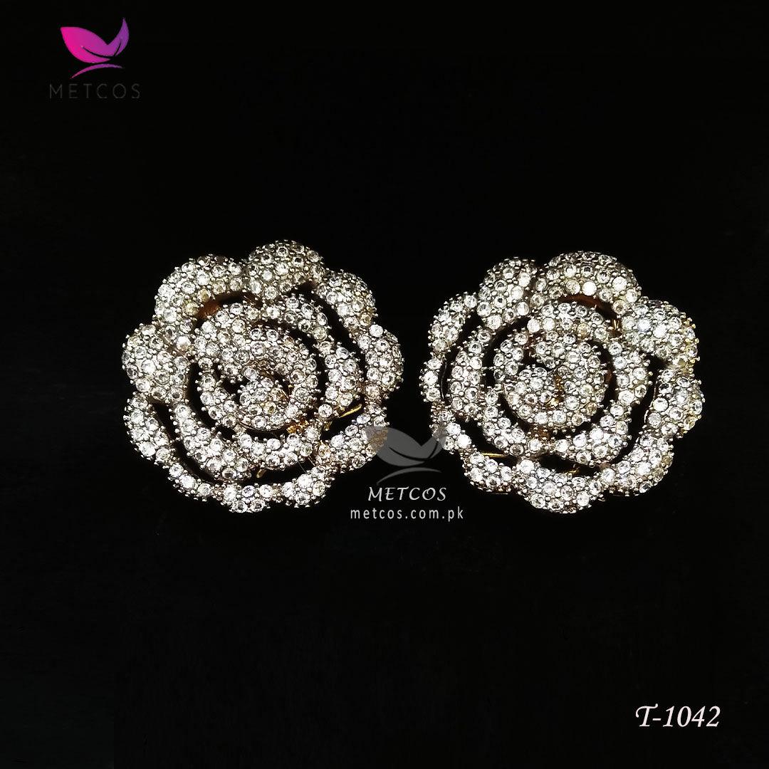 Florish Zirconia Tops | 24K High Gold Plating Finish – Metcos Designer ...